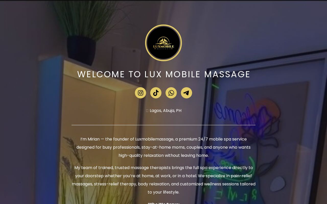 Lux mobile massage